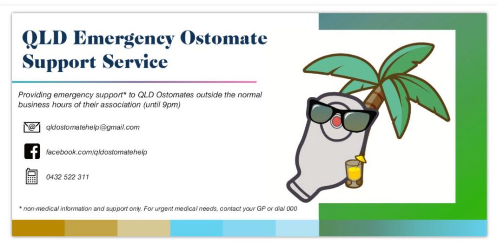 QLD Emergency Ostomate Support Service Flyer - QLD Stoma Association